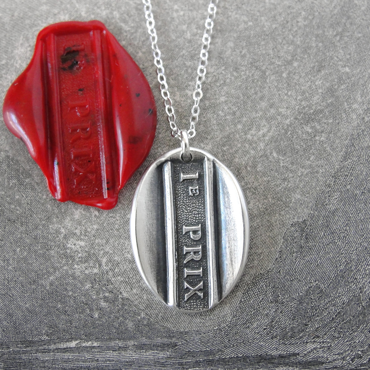 First Prize - Silver Wax Seal Necklace - 1st Prize Place Grand Award ...